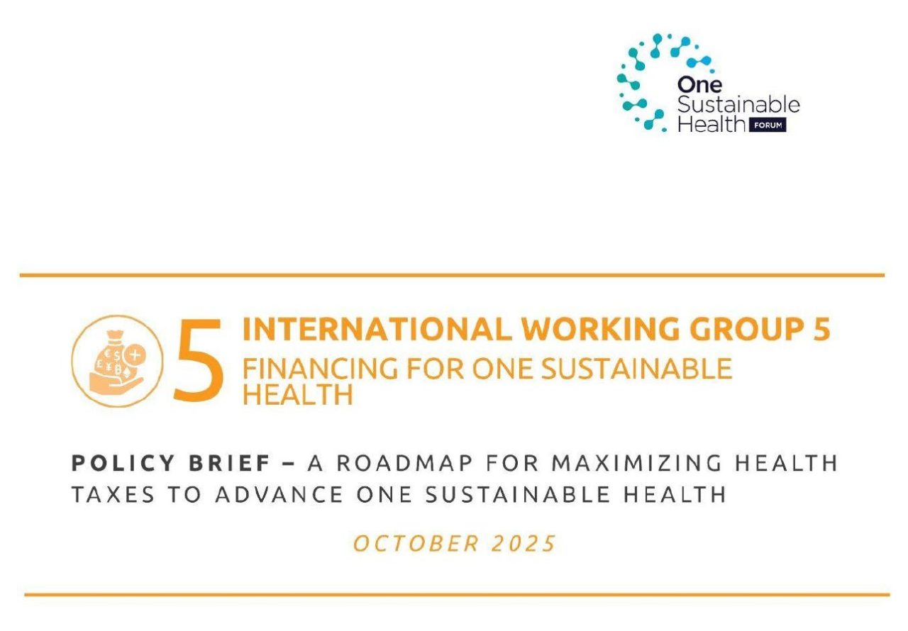 Financing for One Sustainable Health (IWG 5) - One Sustainable Health
